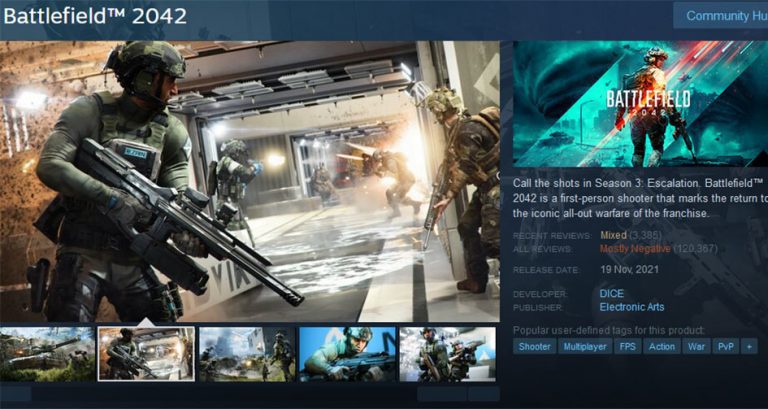 Battlefield 2042 On Steam - Battlefield Informer